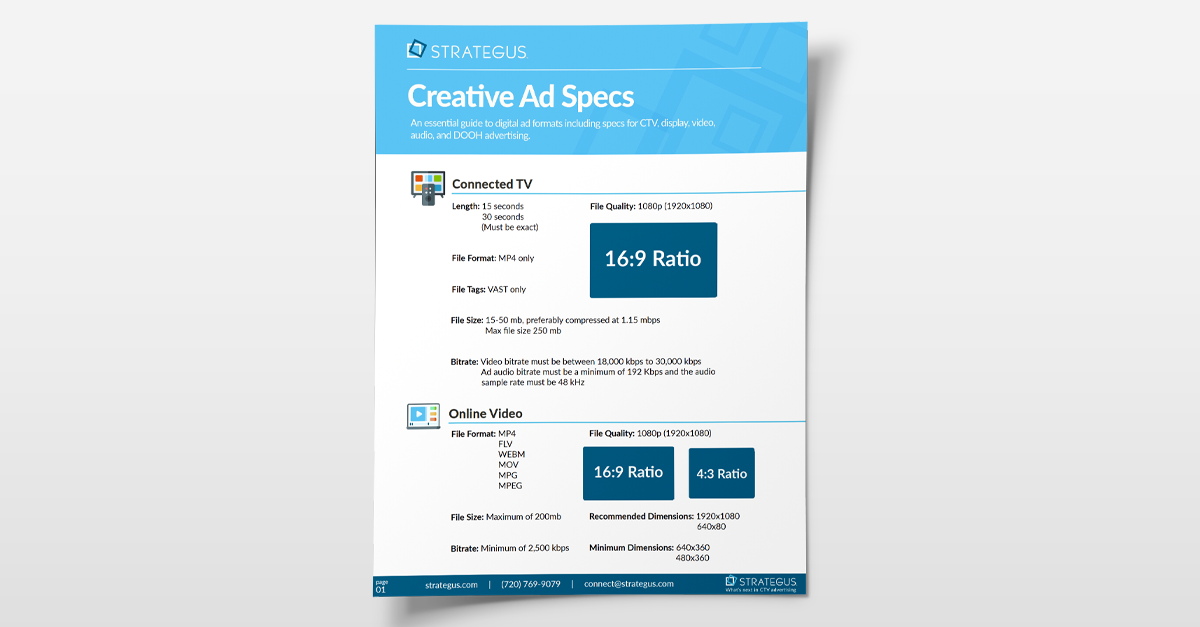 CTV Creative Ad Specs